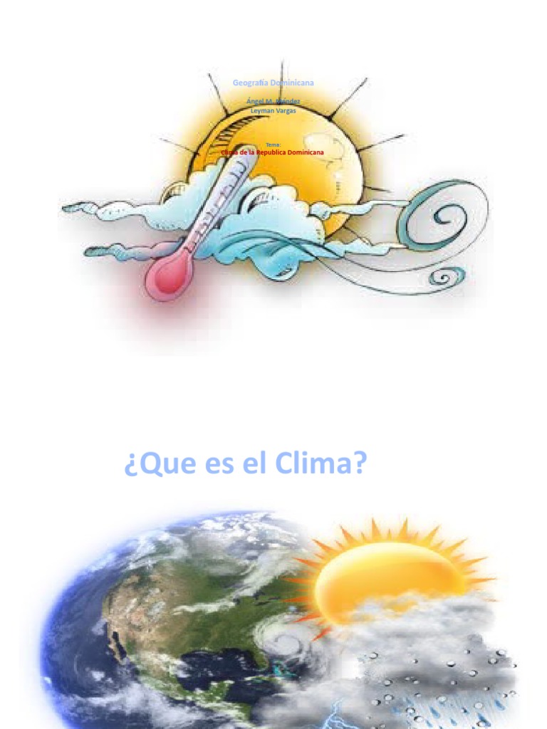 Clima de La Republica Dominicana | PDF | Clima | República Dominicana