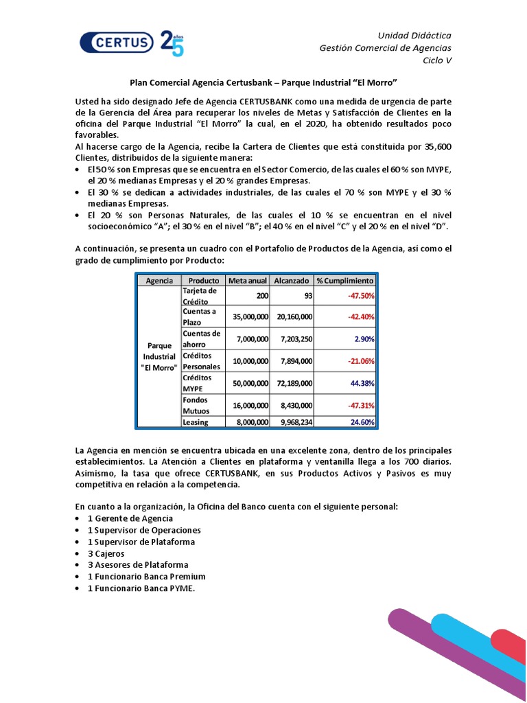 EP - Plan Comercial Certusbank | PDF | Bancos | Economias