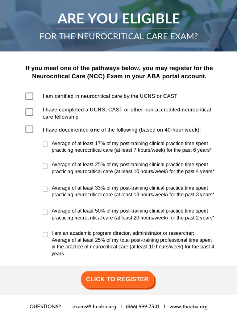 NCC Eligibility Pathways Checklist | PDF