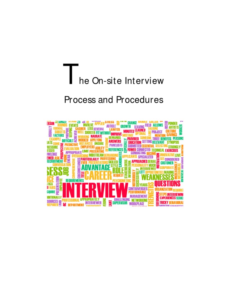 The On-Site Interview Process | PDF | Interview | Teachers
