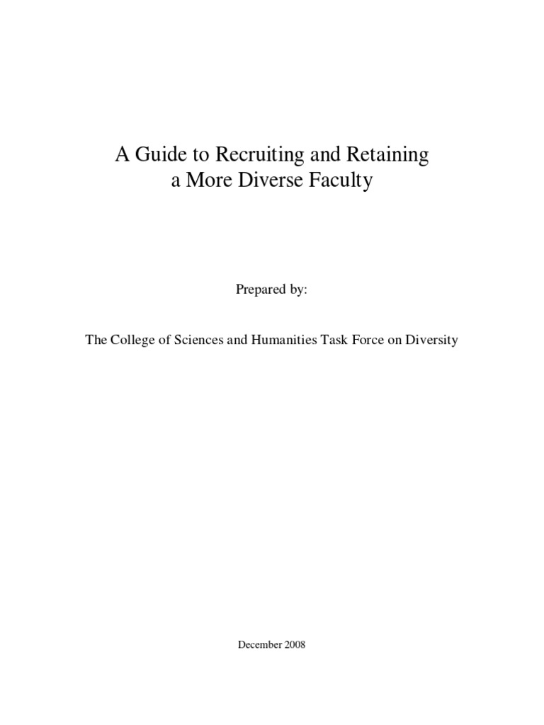 Guide To Recruiting | PDF | Mentorship | Multiculturalism
