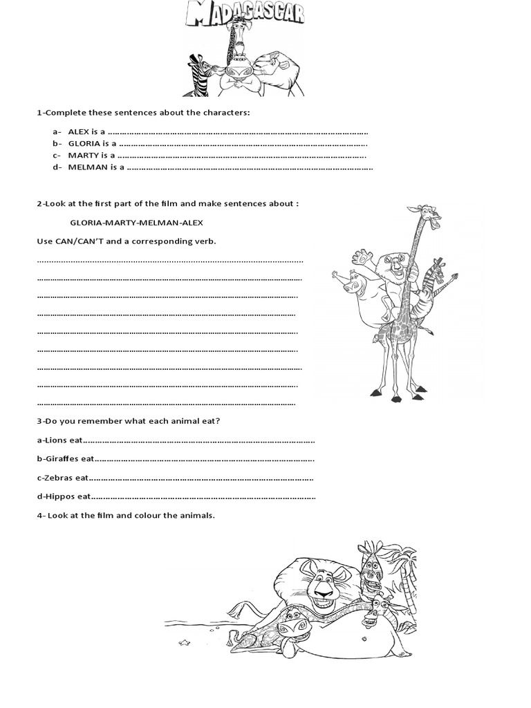 Madagascar Activities 2 Infantil | PDF