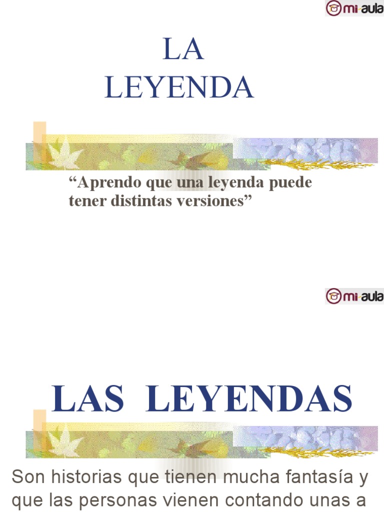 Apunte 2 La Leyenda | PDF