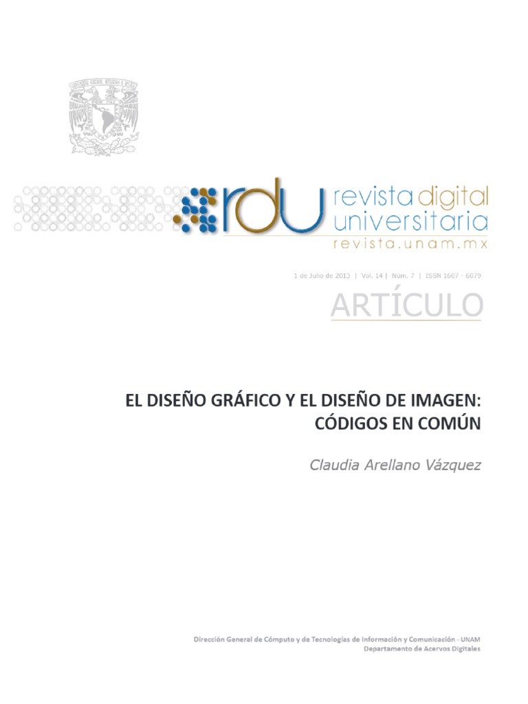 El Diseño Gráfico y El Diseño de Imagen - Códigos en Común. | PDF