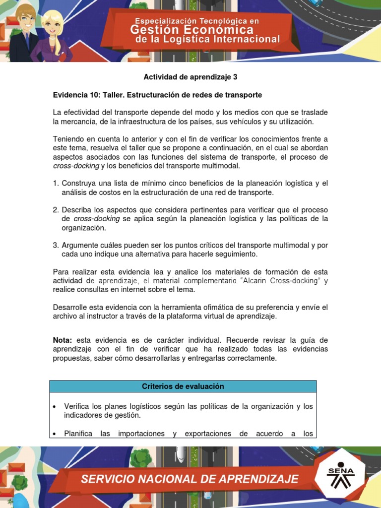 AA3 Evidencia 10 Taller | PDF