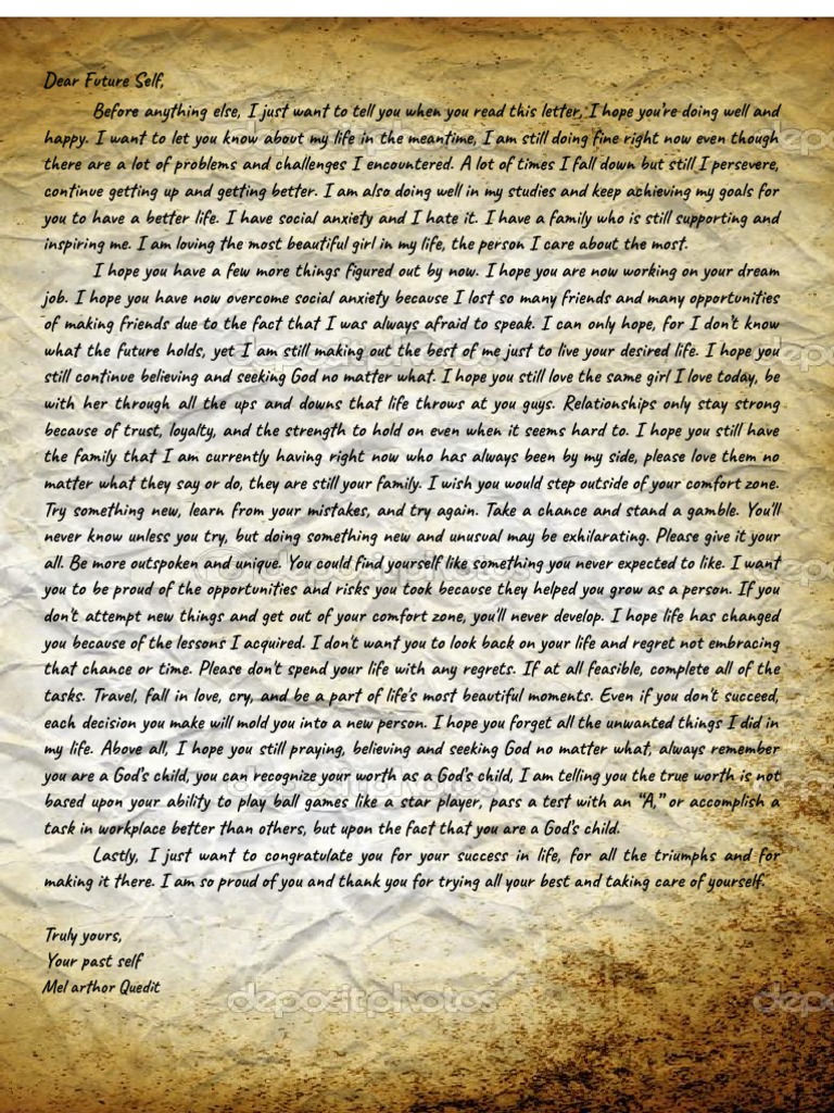 Dear Future Self | PDF