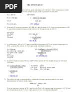 Gas Laws - Problem Exercises | PDF | Gases | Celsius