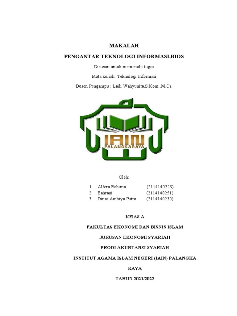 Makalah 1 Iain Palangka Raya | PDF