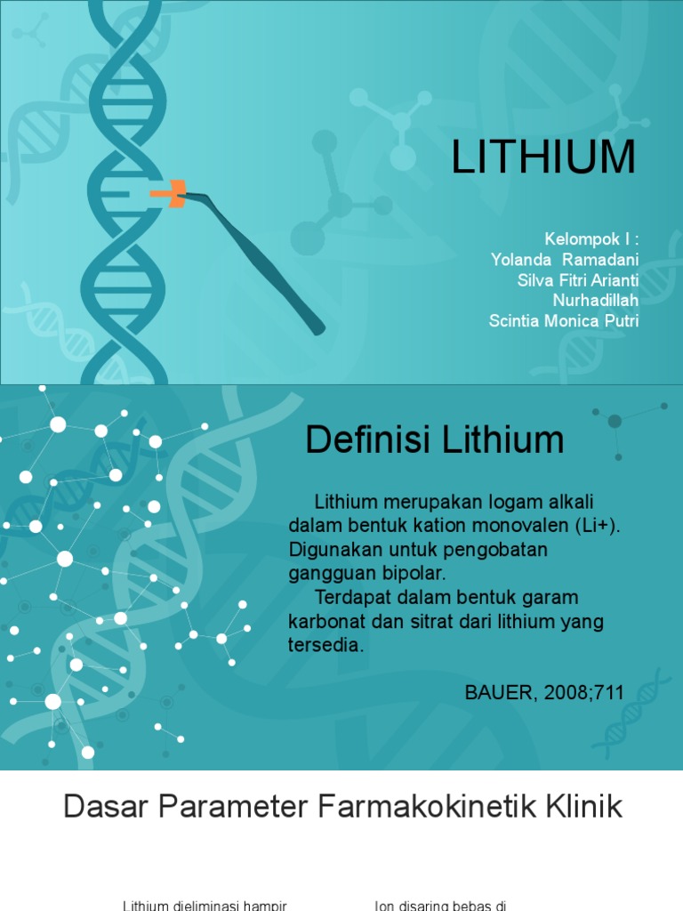 Farmakokinetik dan Dosis Lithium | PDF