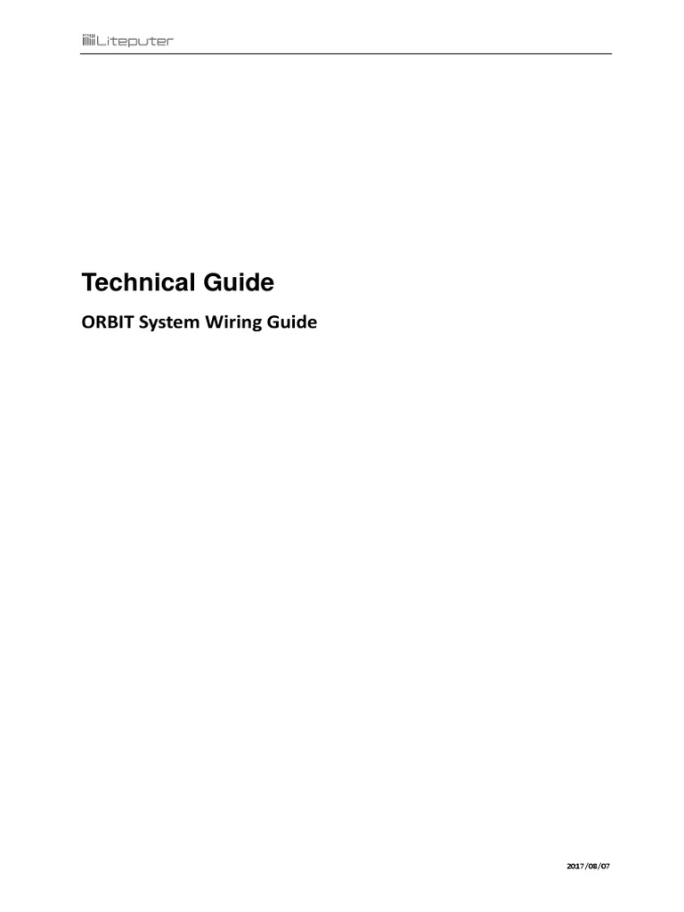 Technical Guide: ORBIT System Wiring Guide | PDF | Alternating Current ...