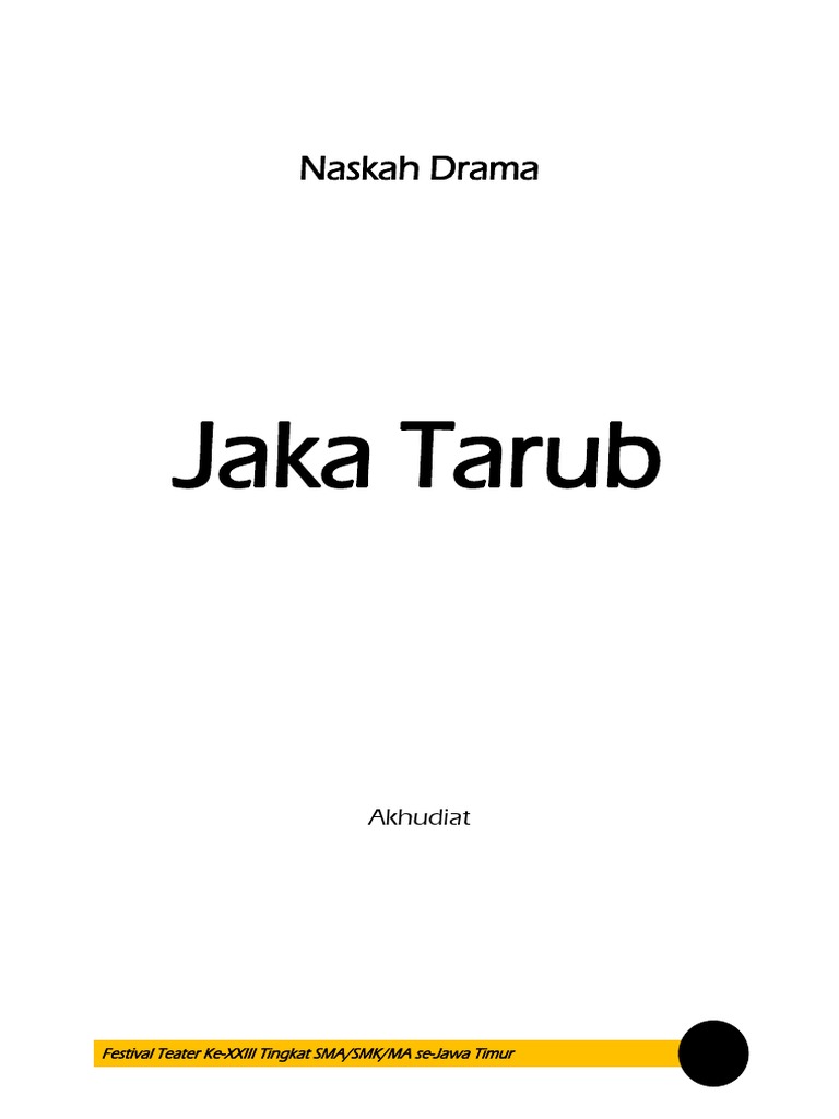 Jaka Tarub Akhudiat | PDF