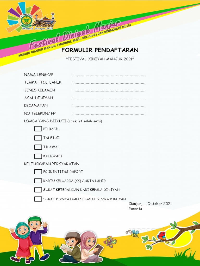 Formulir Lomba | PDF