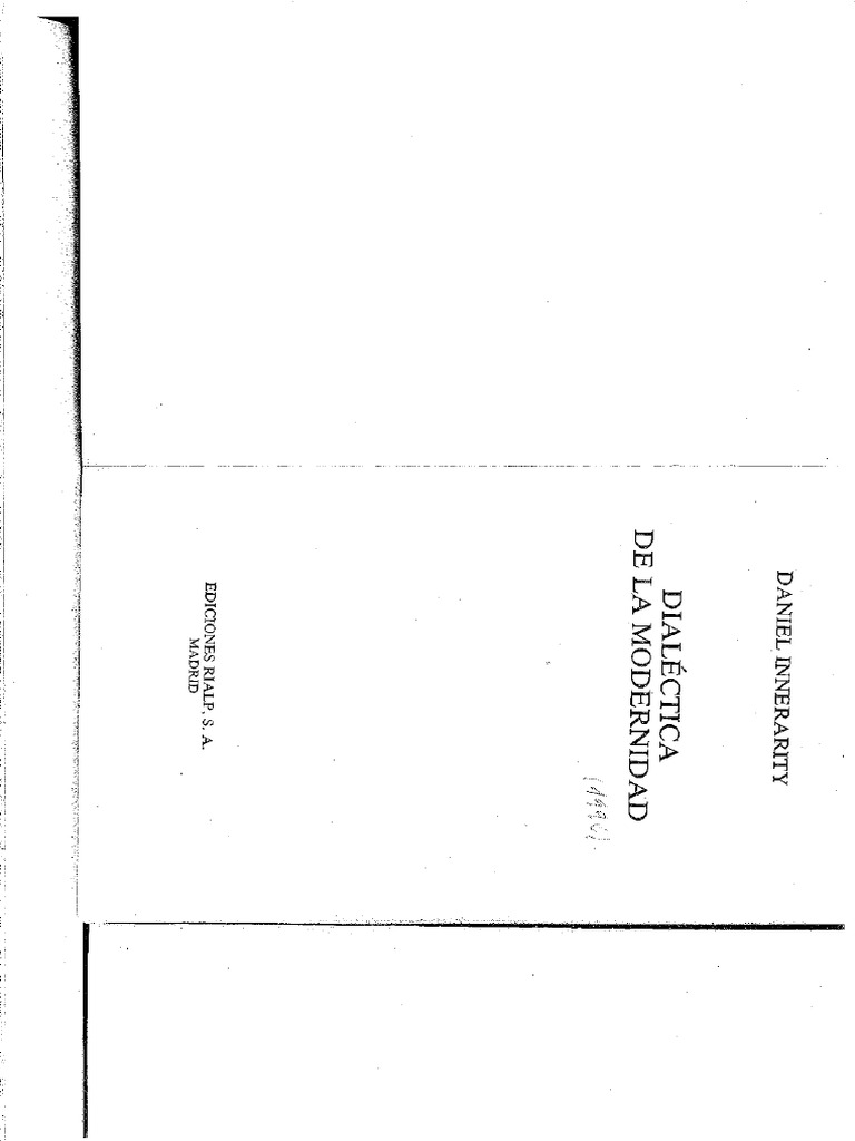 Ebin - Pub Dialectica de La Modernidad 9788432126277 | PDF