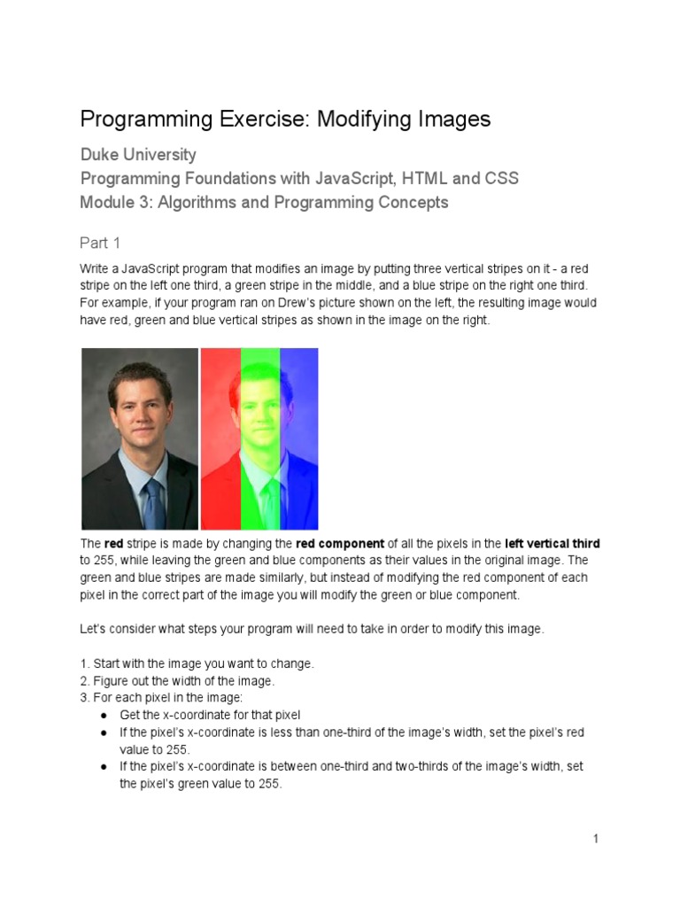 Modifying Images | PDF | Pixel | Function (Mathematics)
