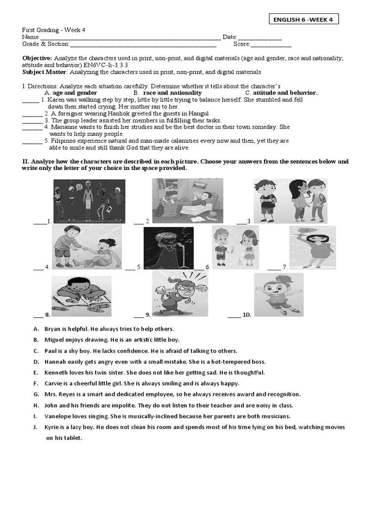 Q1 English 6 Week 4 | PDF