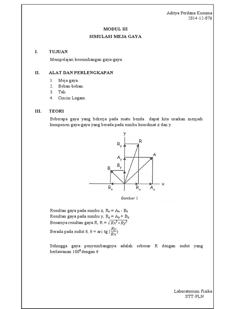 Modul 4 Meja Gaya | PDF