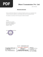 HCL Experience Letter | PDF | Business