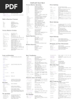 MATLAB Fundamentals - Cheat Sheet - Tools Course ETH Z Urich | PDF ...