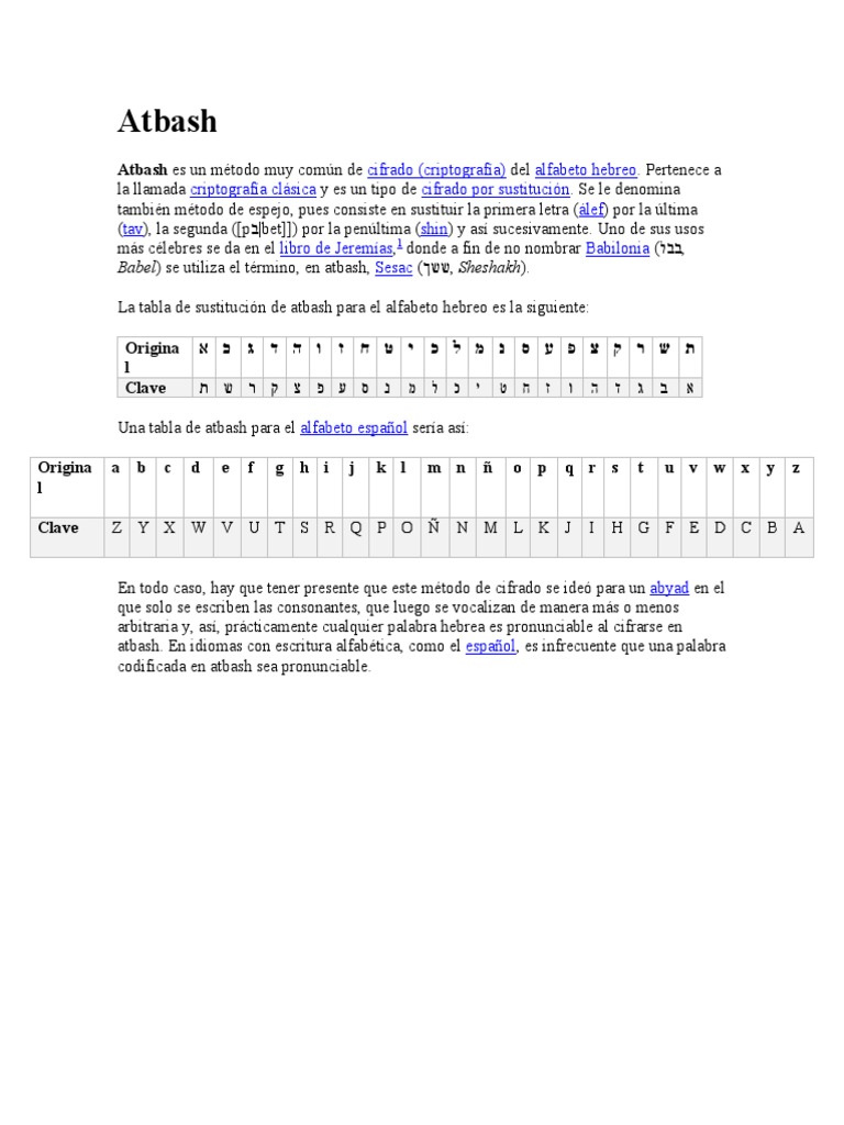 Atbash | PDF
