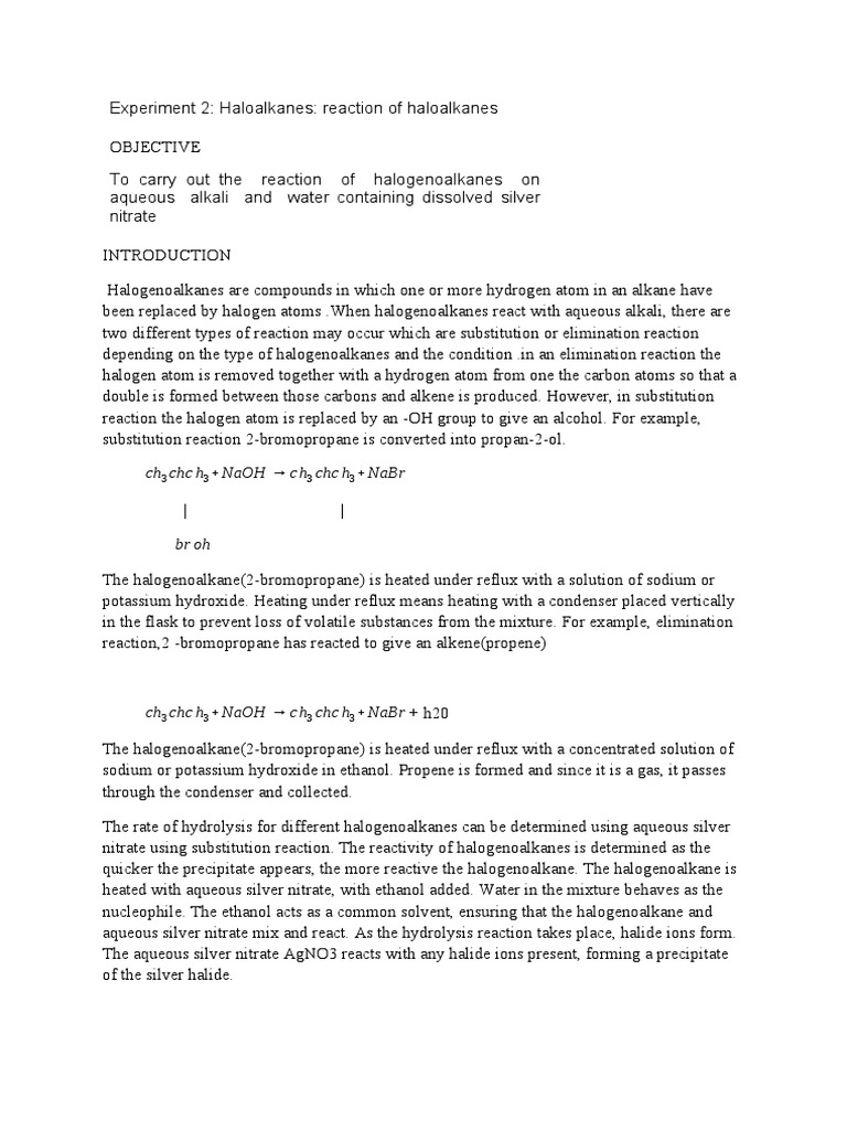 Experiment 2 Gen Chem 2 Lab | PDF | Chemical Reactions | Chemical Compounds