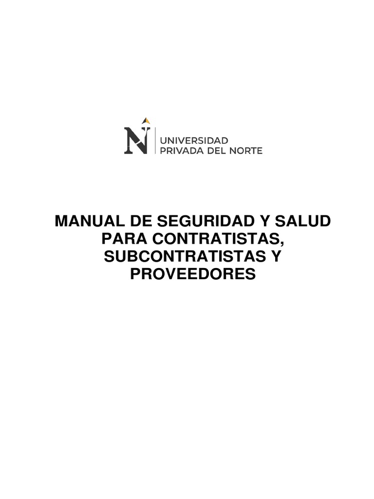 Manual de SST para Contratistas Subcontratistas y Proveedores | PDF | Andamio | Outsourcing