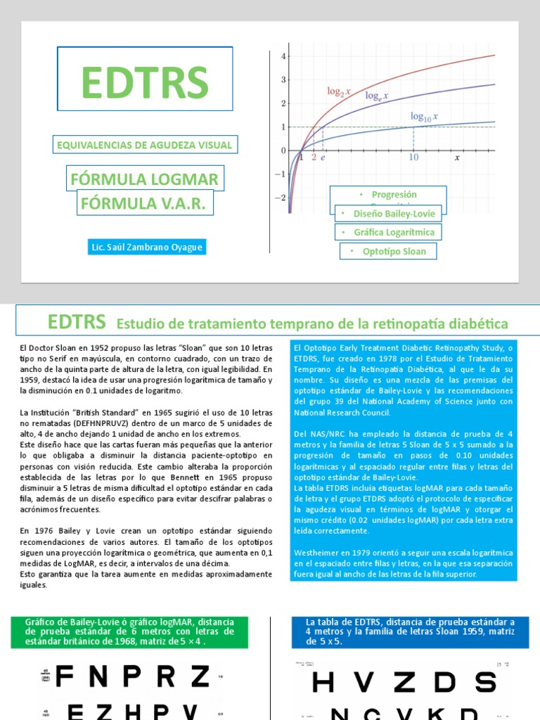 ETDRS | PDF | Visión | Sistema visual