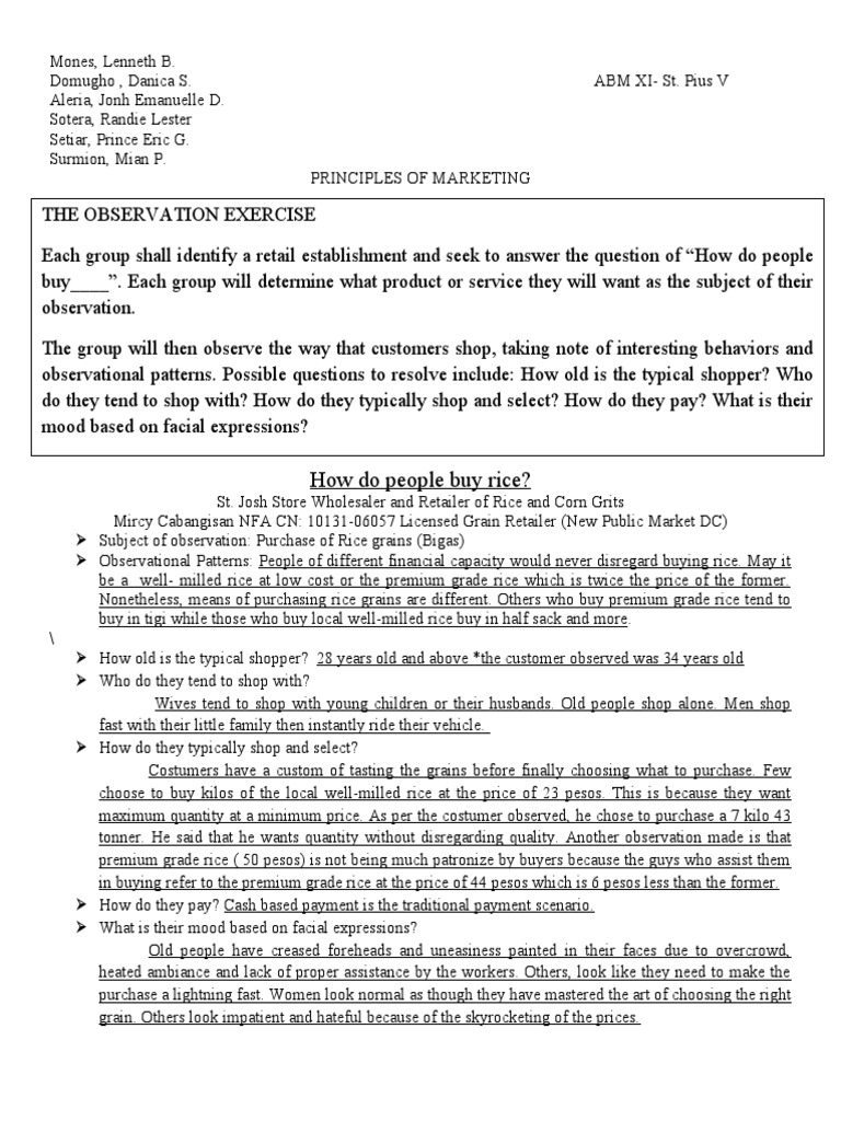 Principles of Marketing | PDF | Retail | Restaurants