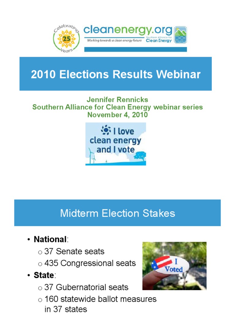 2010 Midterm Election Results Overview | PDF | United States ...