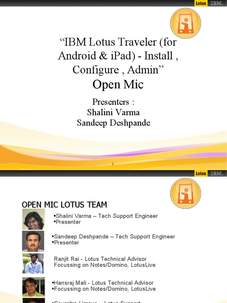 Lotus Traveler | PDF | Ibm Notes | Android (Operating System)