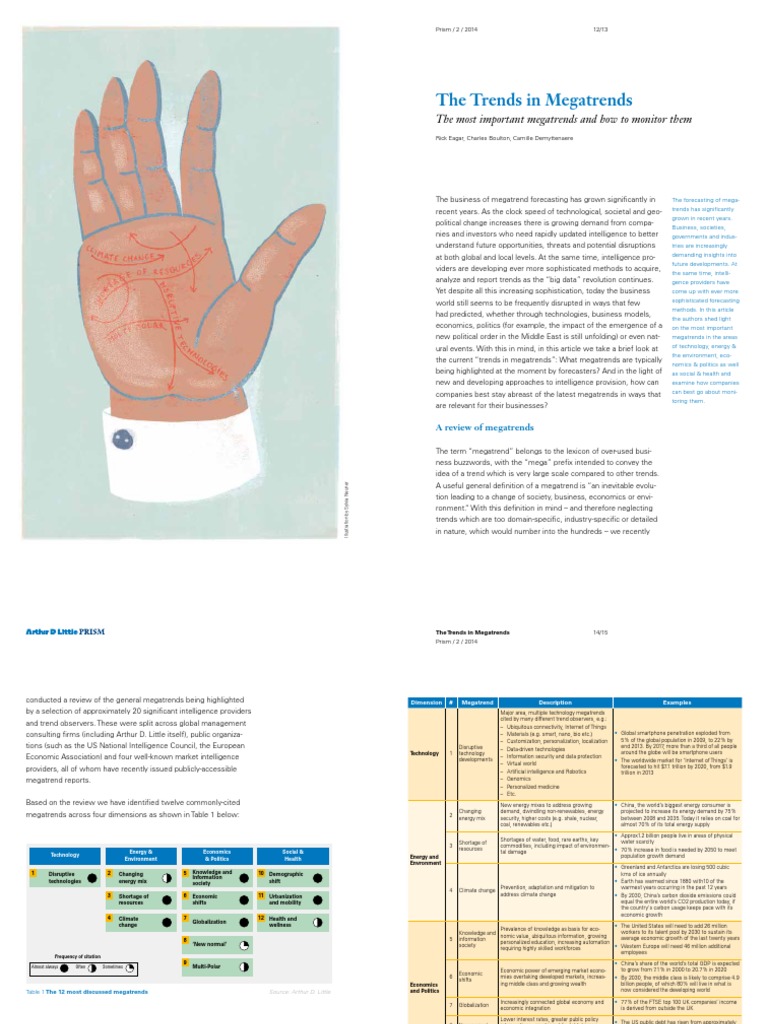 The Trends in Megatrends 9 | PDF | Analytics | Forecasting