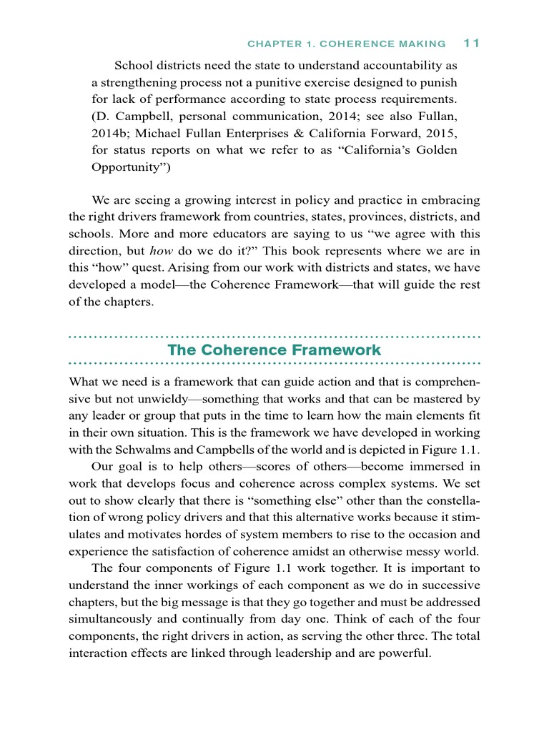 The Coherence Framework | PDF | Accountability | Pedagogy