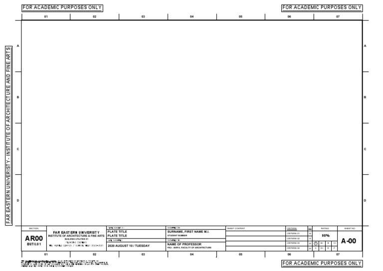 Title Block - A3 Size - Building Utilities 01 | PDF