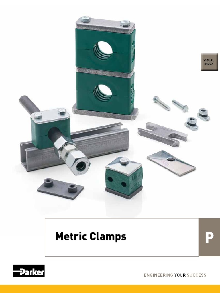 Metric Clamps: Visual Index | PDF | Pipe (Fluid Conveyance) | Screw