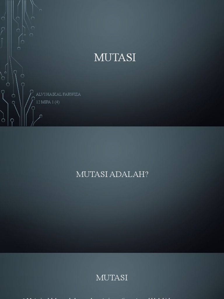 Jenis dan Dampak Mutasi Genetik | PDF | Ilmu Sosial | Sains & Matematika