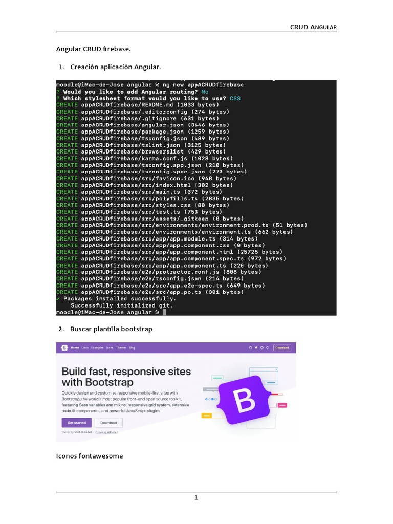 CRUD Angular con Firebase | PDF | Bootstrap (marco frontal) | Redes
