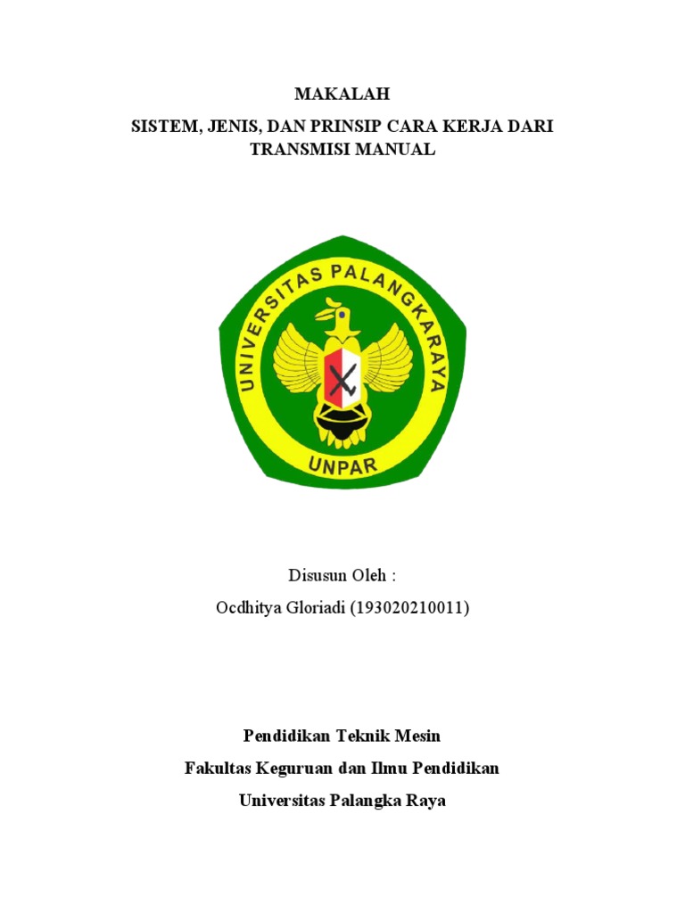 Makalah Tentang Transmisi Manual | PDF