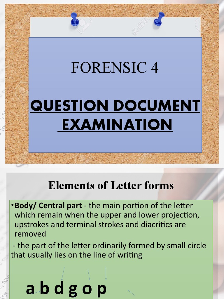 Question Document Examination | PDF | Signature | Forgery
