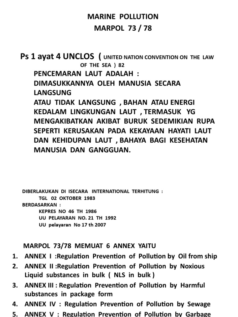 MARPOL | PDF