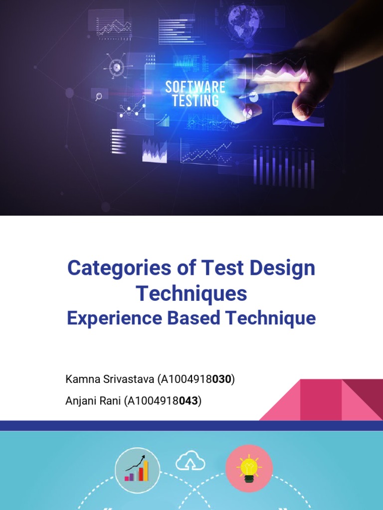 Categories of Test Design Techniques & Experience Based Techniques ...