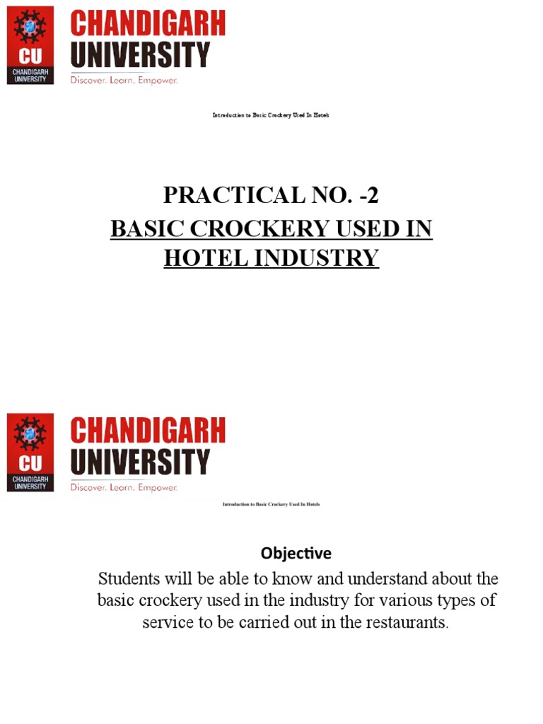 Practical-2 Crockery (Introduction To Crockery) | PDF | Porcelain ...