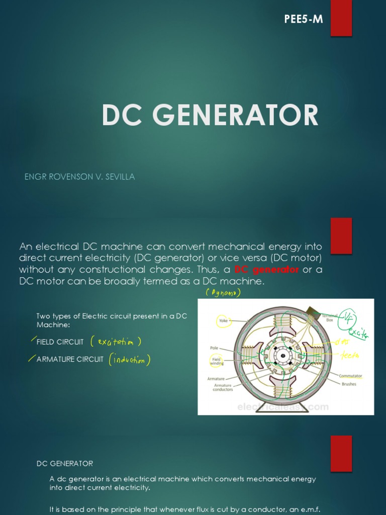 DC Generator Lec 2 | PDF | Electromagnetic Induction | Electric Generator