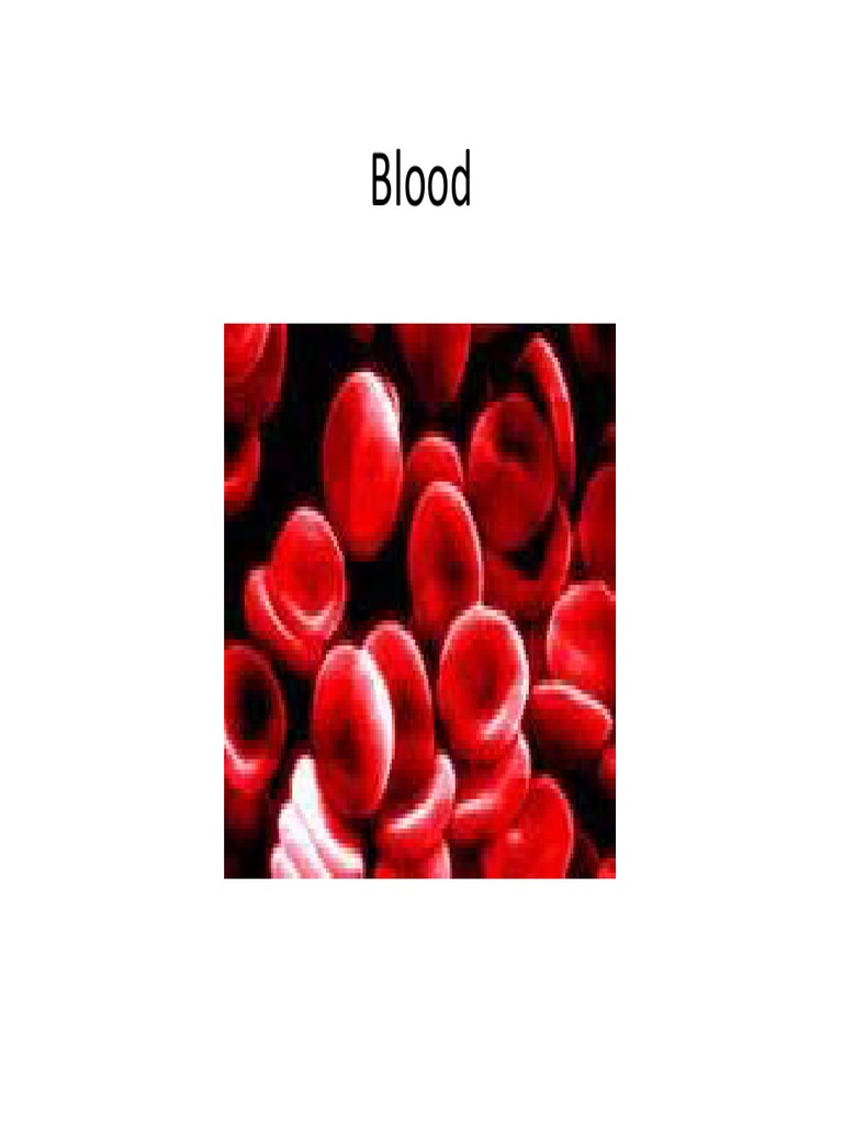 Hematology Ppt 1 Pdf Anemia Red Blood Cell