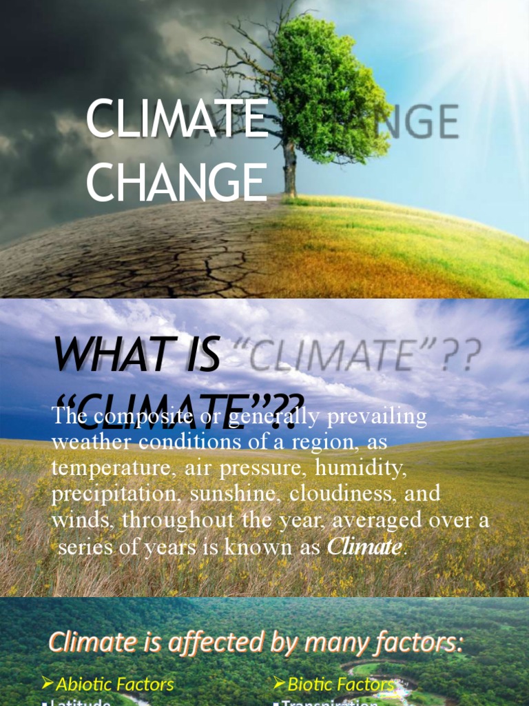 Introduction To Climate Change (The Science of Climate Change) | PDF ...