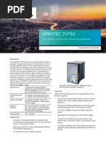 7UT85 | PDF | Transformer | Engineering