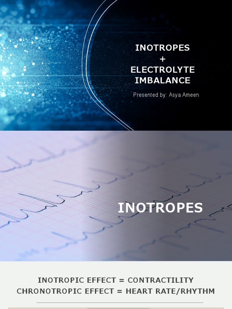Inotropes | PDF | Physiology | Medical Specialties