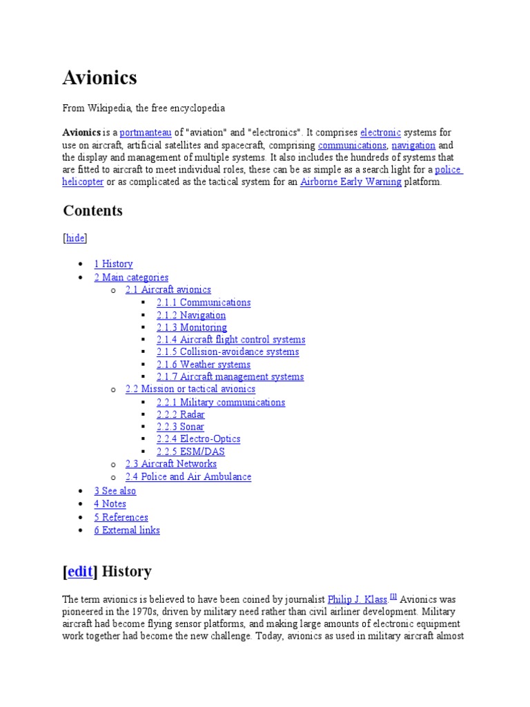 Avionics | PDF | Avionics | Electronics