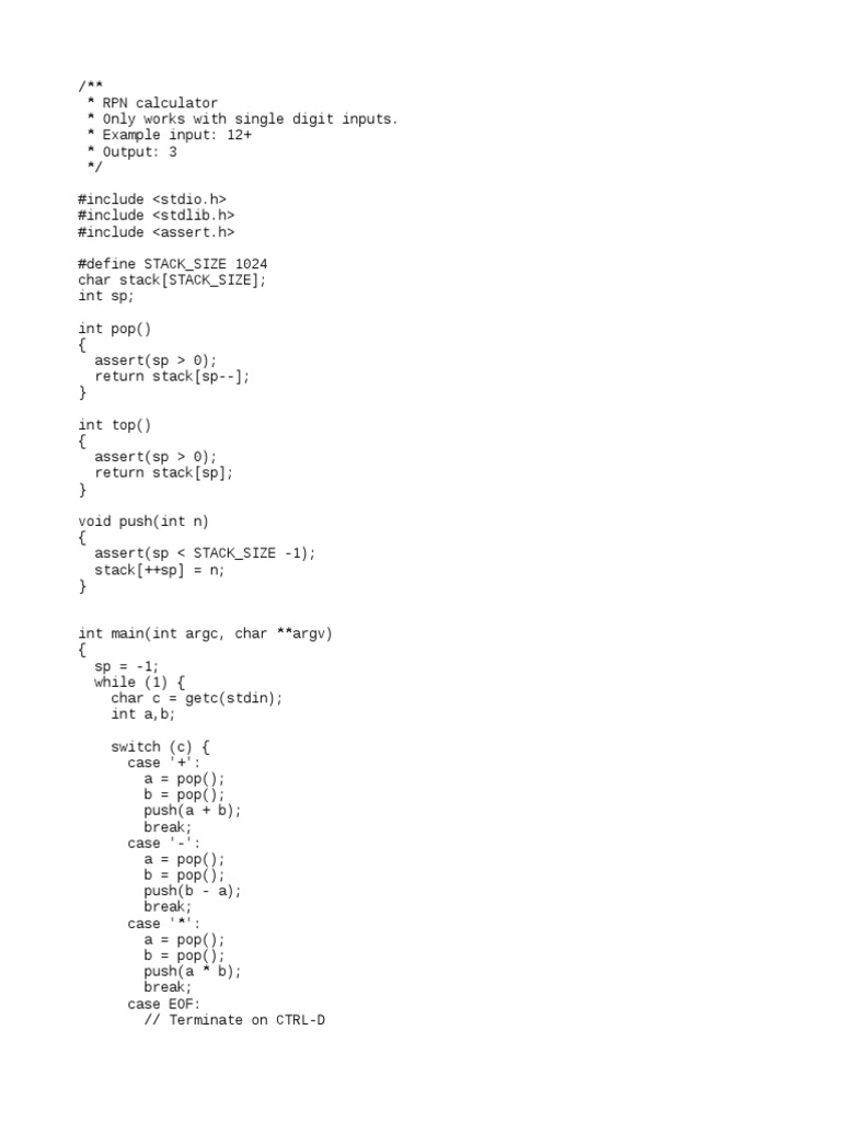 Calc Program in Python | PDF