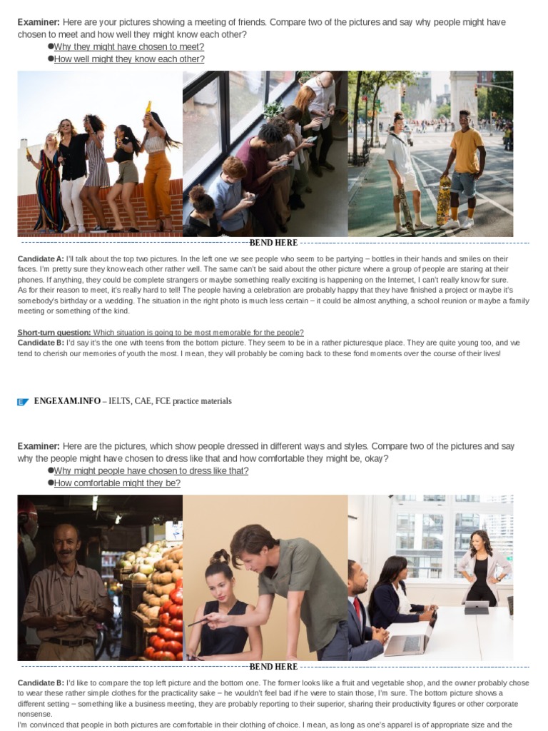 CAE Speaking Part 2, Set 13 | PDF | Clothing