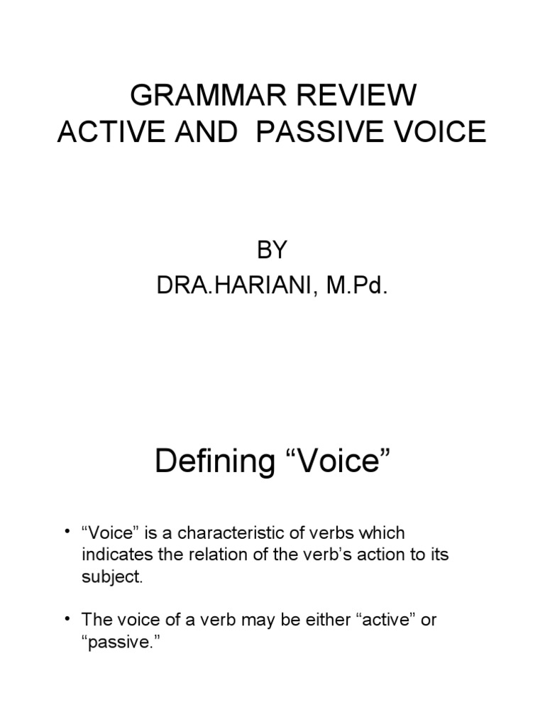 Passive Voice Formulas Explained | PDF | Verb | Grammatical Tense