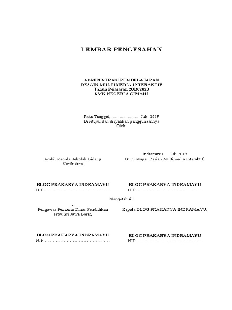 Lembar Pengesahan | PDF | Karier & Perkembangan